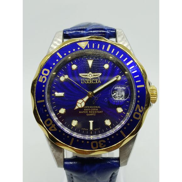 Invicta | Accessories | Invicta 8935 Mens Watch Bright Blue Face With ...